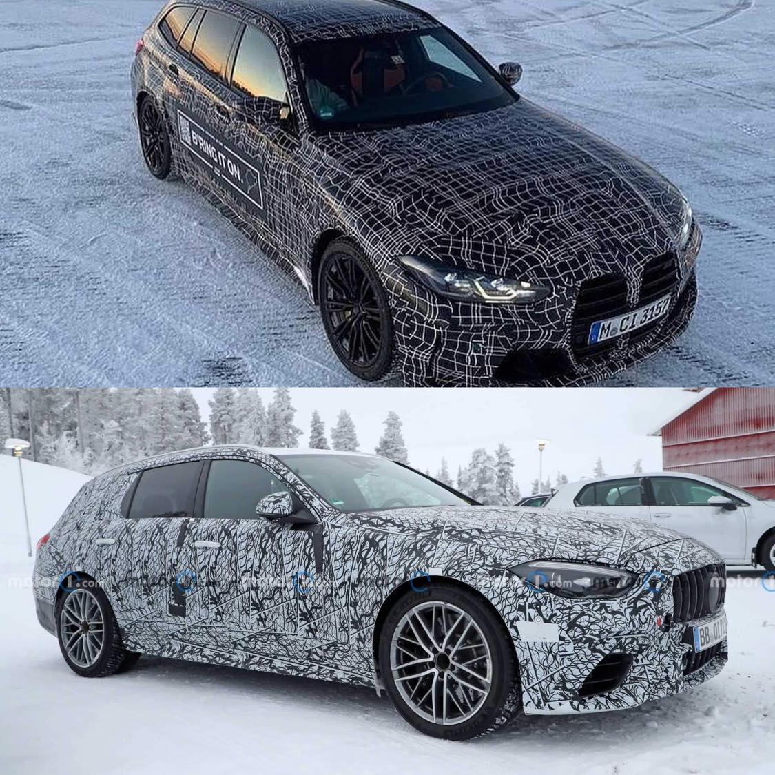 Dwa szałowe ale jak różne "kombi", już niedługo C63 AMG i M3.